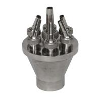 China Copper or Stainless Steel Adjustable 3-layer Flower Nozzle Fountain for sale