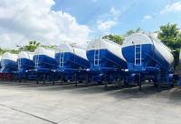 China SAIL 3 Axle Bulk Cement Powder Tank Semi Trailer 40m3 40 Ton Capacity for sale
