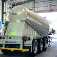 China SAIL 3 Axle Bulk Cement Powder Tank Semi Trailer 40m3 40 Ton Capacity for sale