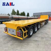 China SAIL 3 Axle 30 Ton 45ft 13.5m Flatbed Semi Trailer for Saudi Arabia for sale
