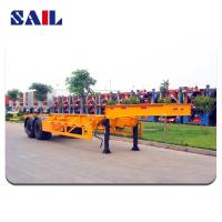 China SAIL 2 Axle 40ft Gooseneck Skeleton Trailer for Container Transport for sale