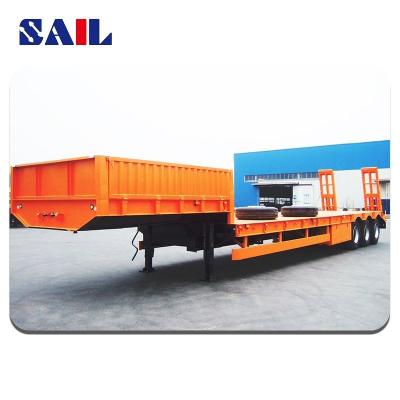 China SAIL 3 Axle Lowbed Trailer Featuring Front Protection Board for sale