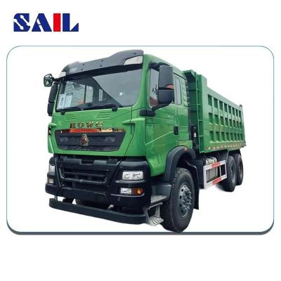 China SAIL Used 6x4 SINOTRUK HOWO Dumper Truck 371HP Green for sale