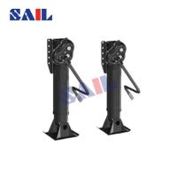 China Heavy Duty Landing Gear 28000 lbs Capacity 2 Speed Trailer Jack for sale