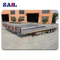 China SAIL 20ft 40ft Steel Flatbed Container Semi-Trailer 3 Axle 6x4 10001-15000kg Payload Transport Chassis for sale