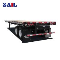 China SAIL 13.6m 3 Axle 40ft Flatbed Semi Trailer for Container Transport for sale