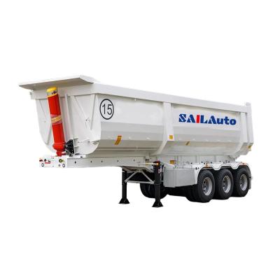 China SAIL 3 Axles Rear Tipper Semi Trailer 40 Ton Dump Cargo Trailer Right Steering Heavy Duty Truck for sale