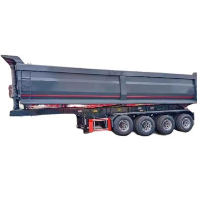 China SAIL Custom 8.3m 3 Axle Diesel Hydraulic Cylinder Tipping Tipper Dump Semi Trailer Dump Truck for sale