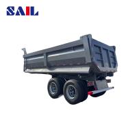 China SAIL Custom 8.3m 3 Axle Diesel Hydraulic Cylinder Tipping Tipper Dump Semi Trailer Dump Truck for sale