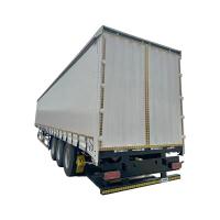 China Sail 3 Axle 60 Ton 40ft Steel Flatbed Side Curtain Van Semi Trailer Sliding Cargo Transport OEM for sale