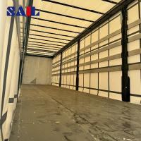 China Sail 3 Axle 60 Ton 40ft Steel Flatbed Side Curtain Van Semi Trailer Sliding Cargo Transport OEM for sale