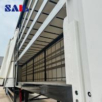 China Sail 3 Axle 60 Ton 40ft Steel Flatbed Side Curtain Van Semi Trailer Sliding Cargo Transport OEM for sale