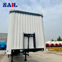 China SAIL 3 Axle Steel Side Curtain Semi Trailer with >30000 kg Payload for Efficient Loading for sale