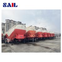 China SAIL 3/4 Axle 80ton Large Capacity Dry Flyash Powder Tanker Semi Trailer Bulk Cement Tanker for sale