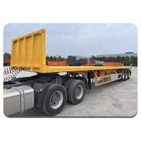 China SAIL Custom 13.6m 3 Axle 40ft Flatbed Semi Trailer 40000kg Payload Steel Container Cargo Truck for sale