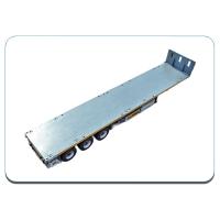 China SAIL 20ft 40ft 53ft Steel Flatbed Semi Trailer 3 Axle 4 Axle 6x4 Truck Transport Cargo Container for sale