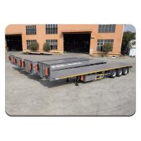 China SAIL 20ft 40ft 53ft 2 3 4 Axle 6x4 Steel Flatbed Semi Trailer for Cargo Transport Container for sale