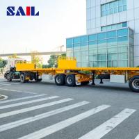 China SAIL Custom 3-8 Axle 40ft Container Cargo Low Bed Flatbed Semi Trailer Steel for sale