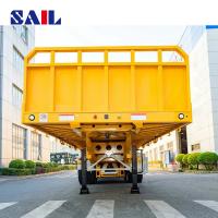 China SAIL Customized High Quality China 3 Axle 40ft Container Cargo Flatbed Tractor Semi-Trailer Steel for sale