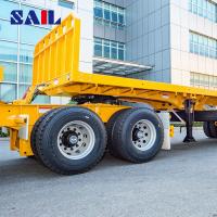 China SAIL Customized High Quality China 3 Axle 40ft Container Cargo Flatbed Tractor Semi-Trailer Steel for sale