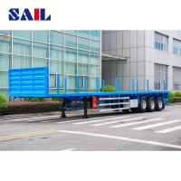 China SAIL 3 Axles 40ft Steel Container Transport Flatbed Semi Trailer with Twist Lock for Saudi Arabia for sale
