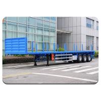 China SAIL Custom 3 Axle 40ft Flatbed Semi Trailer for Container Transport High Strength Steel for sale