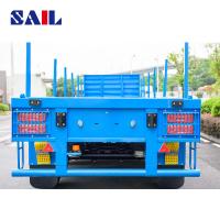 China SAIL Custom 3 Axle 40ft Flatbed Semi Trailer for Container Transport High Strength Steel for sale