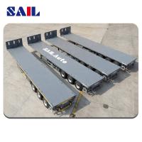 China SAIL 20ft 40ft 3-Axle Steel Flatbed Semi-Trailer for Container Shipping Carrier Truck for sale