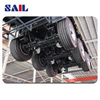 China SAIL 20ft 40ft 3-Axle Steel Flatbed Semi-Trailer for Container Shipping Carrier Truck for sale