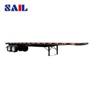 China SAIL 13.6m 3 Axle 40ft Flatbed Semi Trailer for Container Transport for sale