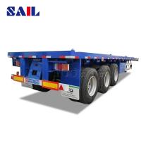 China SAIL 13.6m 3 Axle 40ft Flatbed Semi Trailer for Container Transport for sale