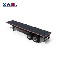 China SAIL 13.6m 3 Axle 40ft Flatbed Semi Trailer High Strength Q345 Steel Customizable for sale