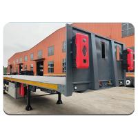 China SAIL 20ft 40ft 53ft 3 Axle 6x4 Steel Flatbed Semi Trailer for Container Cargo Transport for sale
