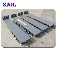China SAIL 3 Axle Flatbed Semi-Trailer 40 ft 30-60ton Capacity Customizable Cargo Transport with Container Lock for sale