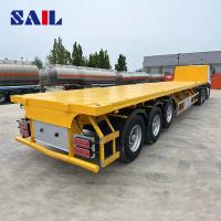 China SAIL Customized 13.6m 3 Axle 40ft Flatbed Semi Trailer High Strength Steel for Saudi Arabia for sale