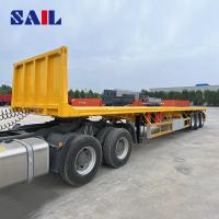 China SAIL Customized 13.6m 3 Axle 40ft Flatbed Semi Trailer High Strength Steel for Saudi Arabia for sale