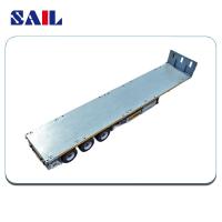 China SAIL 13.6m Three-Axle Flatbed Semi-Trailer 30T-100T Capacity for Container Transport for sale