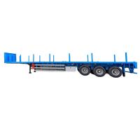 China 3 Axle 40ft Steel Flatbed Semi Trailer 13600x2500x1600mm High Payload 40 Ton for Sale for sale