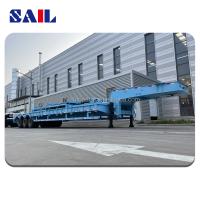 China SAIL 13.6m Three-Axle Steel Flatbed Semi-Trailer 40T Max Payload for Container Transport for sale