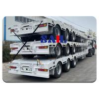 China SAIL Customizable Heavy Duty Hydraulic Gooseneck Lowboy Semi Trailer 50-100 Ton 2-5 Axle for sale