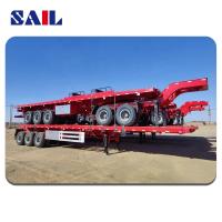 China SAIL Customizable Heavy Duty Hydraulic Gooseneck Lowboy Semi Trailer 50-100 Ton 2-5 Axle for sale