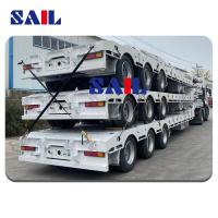China SAIL Customizable 2 3 4 Axles Heavy Duty Low Bed Semi Trailer for Excavator Transport 40 Ton Capacity for sale
