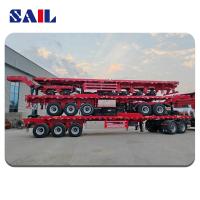 China SAIL 3 Axle 50 Ton Hydraulic Gooseneck Lowbed Semi Trailer for Heavy Equipment Transport for sale