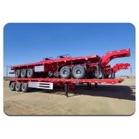 China SAIL 4 Axle Low Bed Semi Trailer 50-120 Ton Capacity Excavator Transporter Heavy Duty Custom for sale