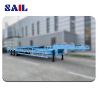 China SAIL 4 Axle Low Bed Semi Trailer 50-120 Ton Capacity Excavator Transporter Heavy Duty Custom for sale