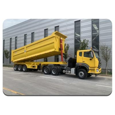 China SAIL 3 Axles Hydraulic Dump Trailer 40 Tons Heavy Duty Tipper for Sand Gravel Construction Saudi Arabia for sale