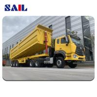 China SAIL Customizable 3-4 Axle 60 Ton Euro 5 Rear Tipper Semi Trailer for Sand Gravel for sale