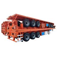 China SAIL 40ft Flatbed Semi Trailer Second Hand 3 Axles 30T-60T Capacity Q345 Steel for sale