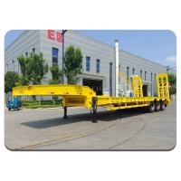 China SAIL Customizable 3 Axles 60 Ton Lowboy Semi Trailer Low Bed Steel Truck Trailer for sale