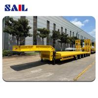 China SAIL Customizable 3 Axles 60 Ton Lowboy Semi Trailer Low Bed Steel Truck Trailer for sale